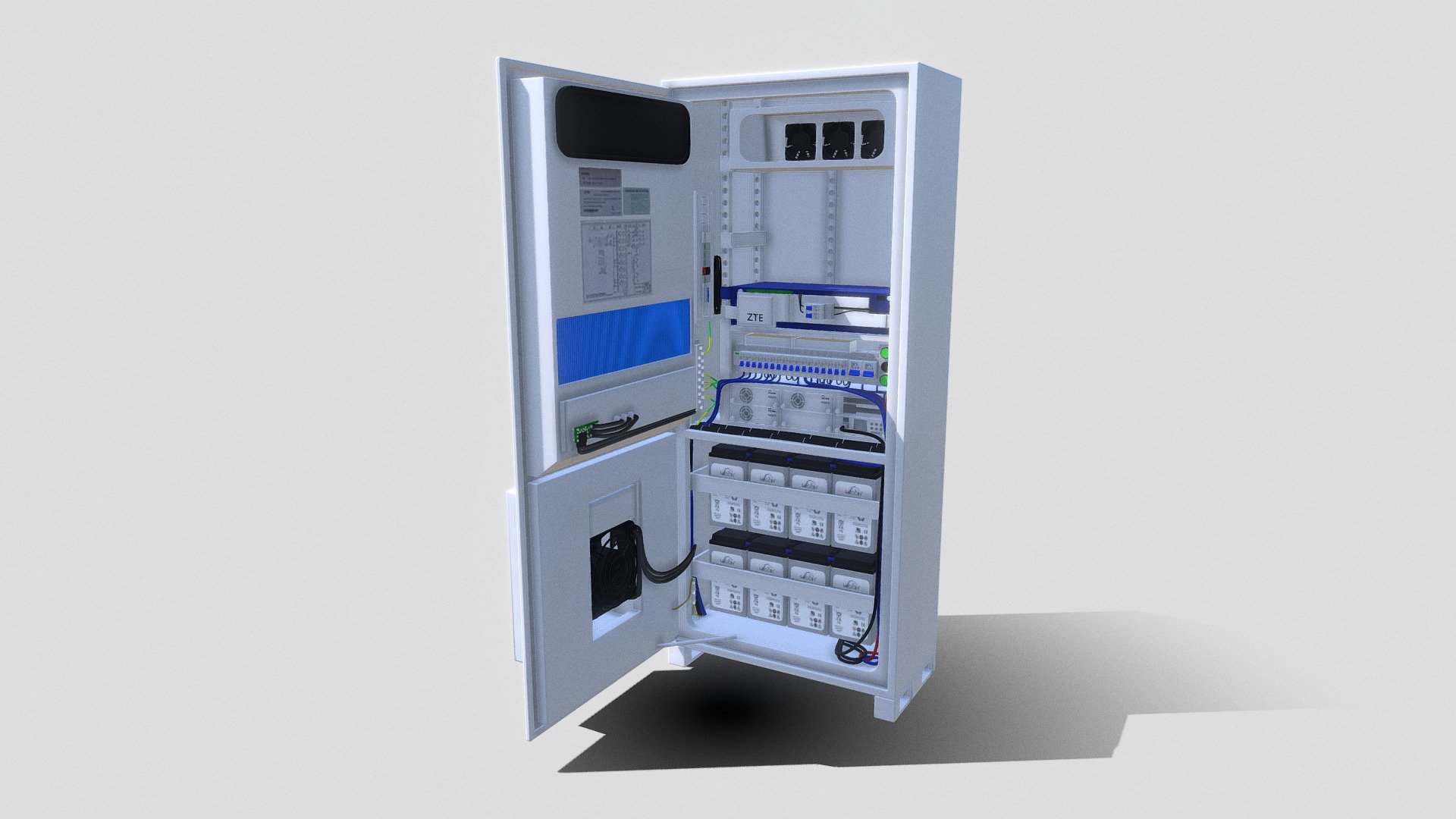 Cabinet Rectifier Rack - 3D model by Riy3Ds [6092235] - Sketchfab