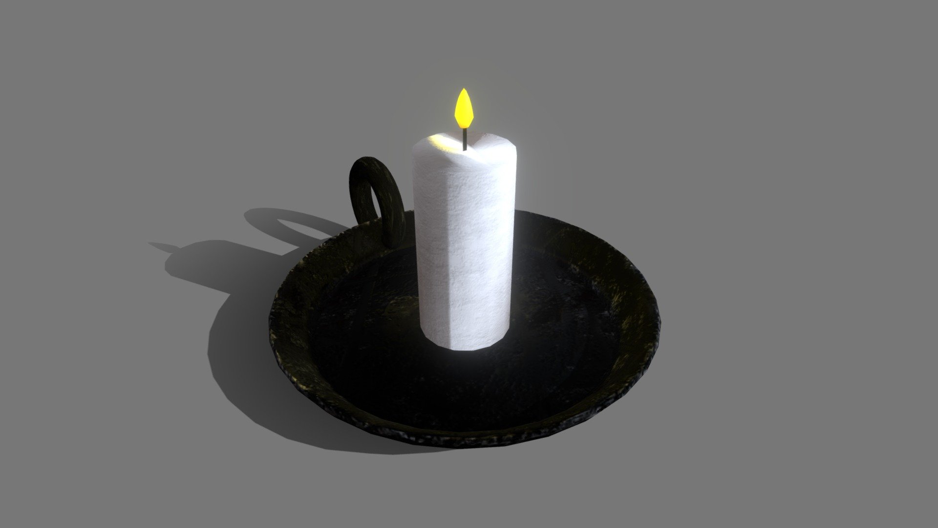 Hand-held Candle - 3D model by Ayuya [60943fc] - Sketchfab