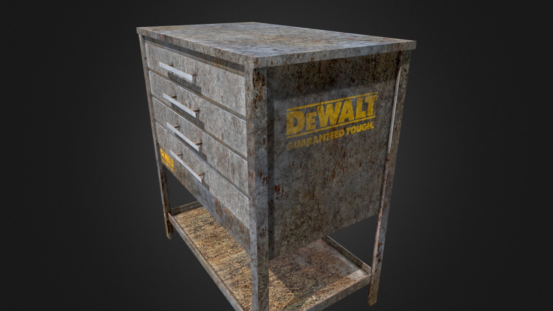 Rusty Metal Cabinet Prop - Download Free 3D model by jimbogies [609449c ...