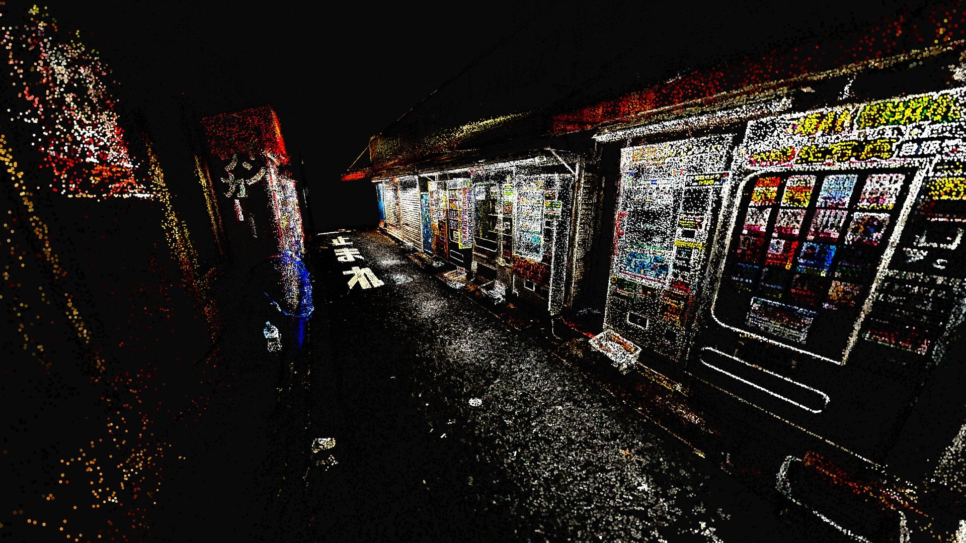 An alley lined with vending machines - 3D model by Taro Ohtani ...