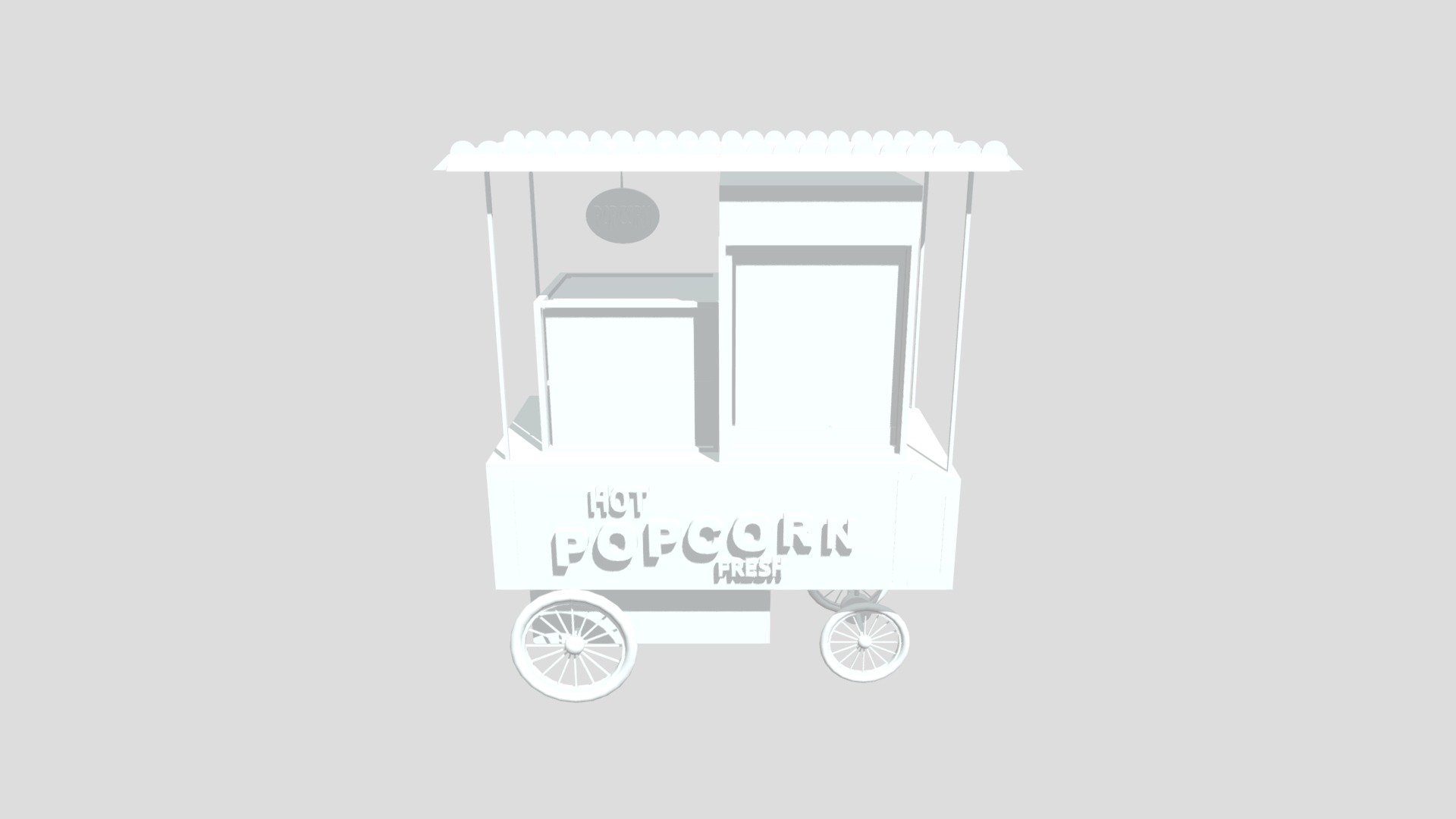 Popcorn Machine - 3D model by kaewtabuakum78 [60947c4] - Sketchfab