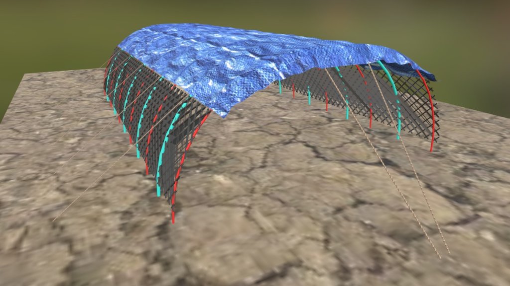 Shade Structure - 3D model by proseone [6095fb4] - Sketchfab