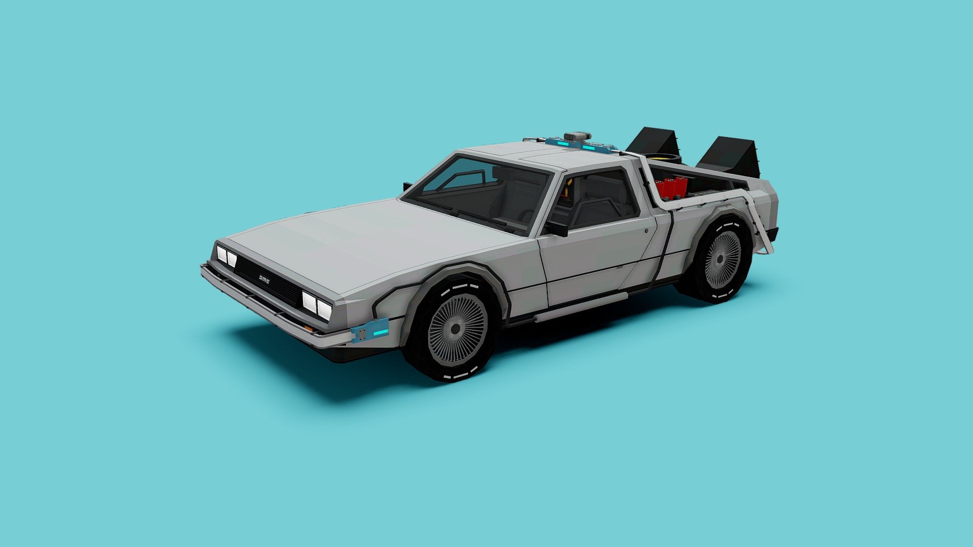 '81 DeLorean DMC-12 - Time Machine [Minecraft] - 3D model by ashminggu [6096c45] - Sketchfab