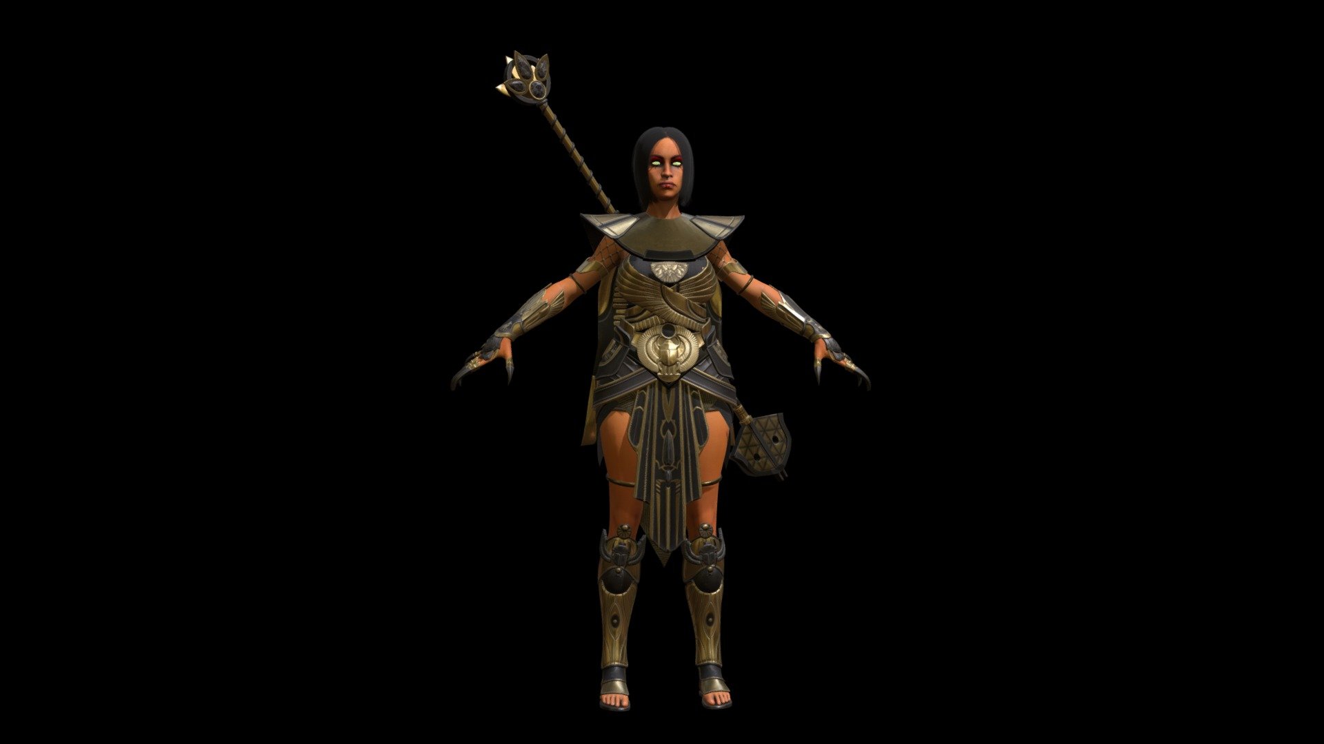 Bastet - Buy Royalty Free 3D model by dremorn [6097e3a] - Sketchfab Store