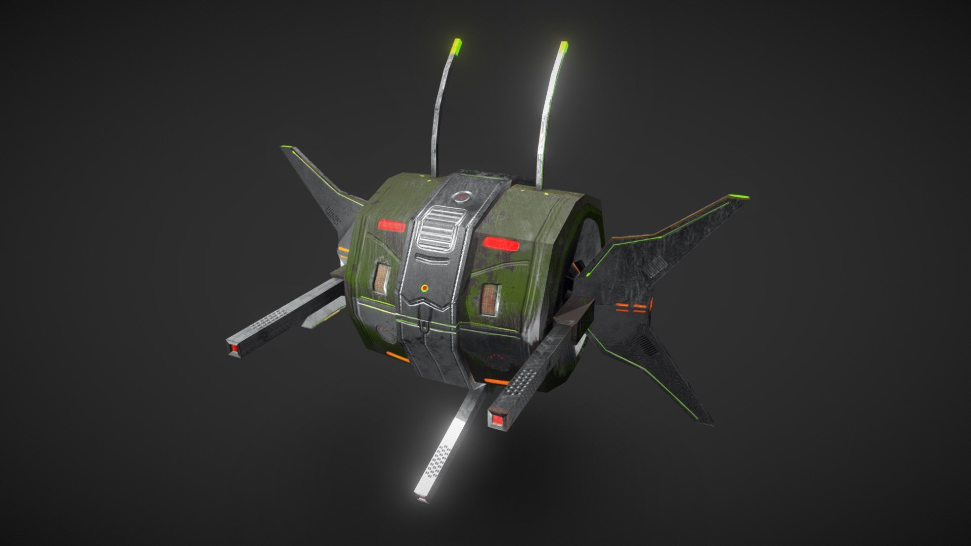 Robot/Mine asset for a VR game ("edited" low) - Download Free 3D model ...
