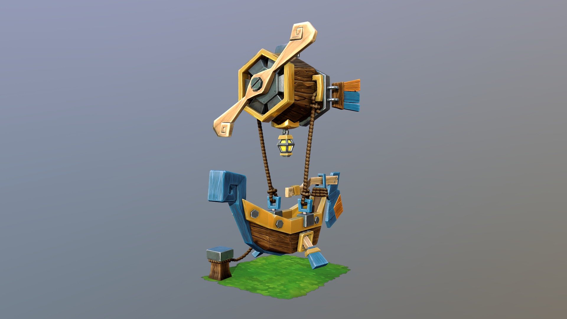 Airship SkySaga Study - 3D model by vitoriaferreira [6099a01] - Sketchfab