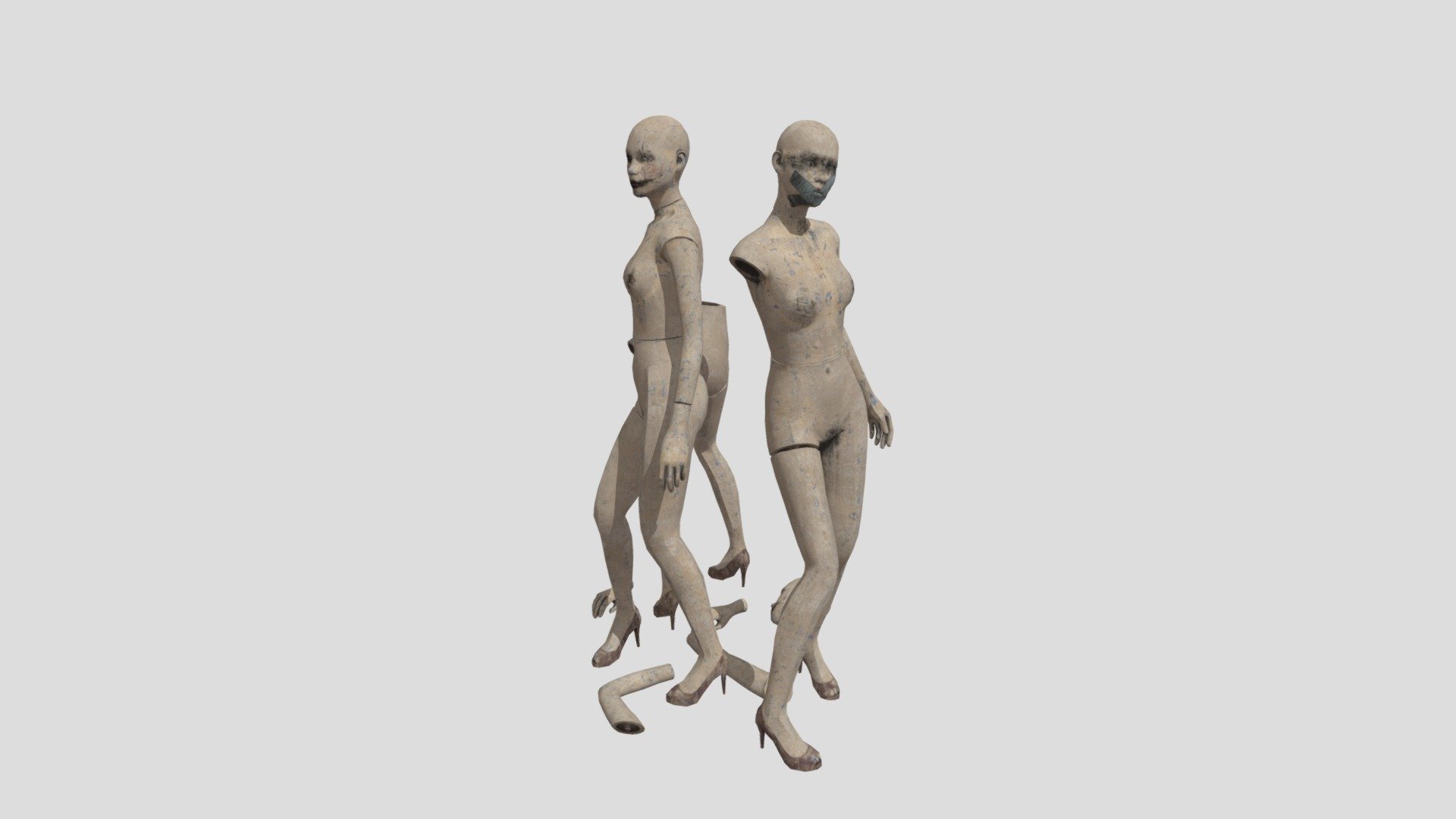 Mannequins - Download Free 3D model by dfdsfg (@waa.) [609c1fd] - Sketchfab
