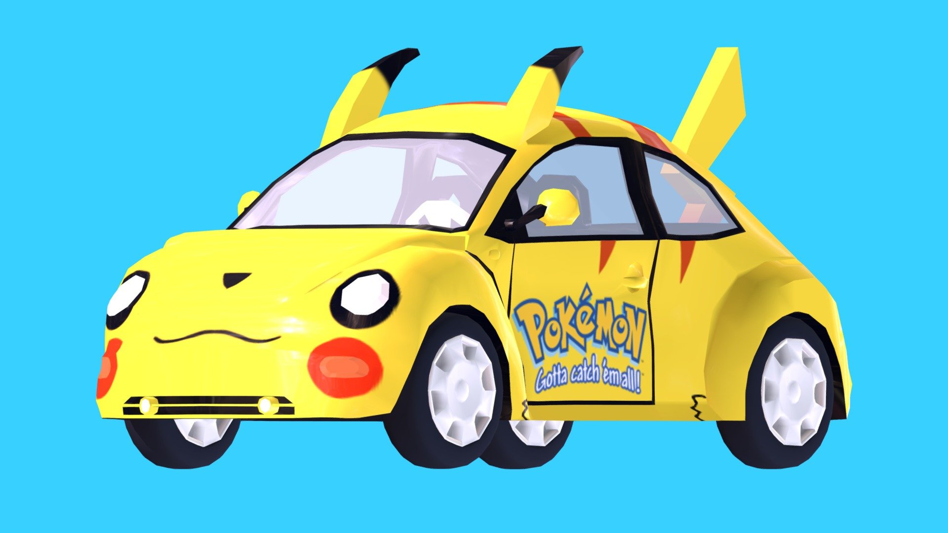 PokeCar - 3D model by Olivia Haines (@pixsule) [609cc3c] - Sketchfab