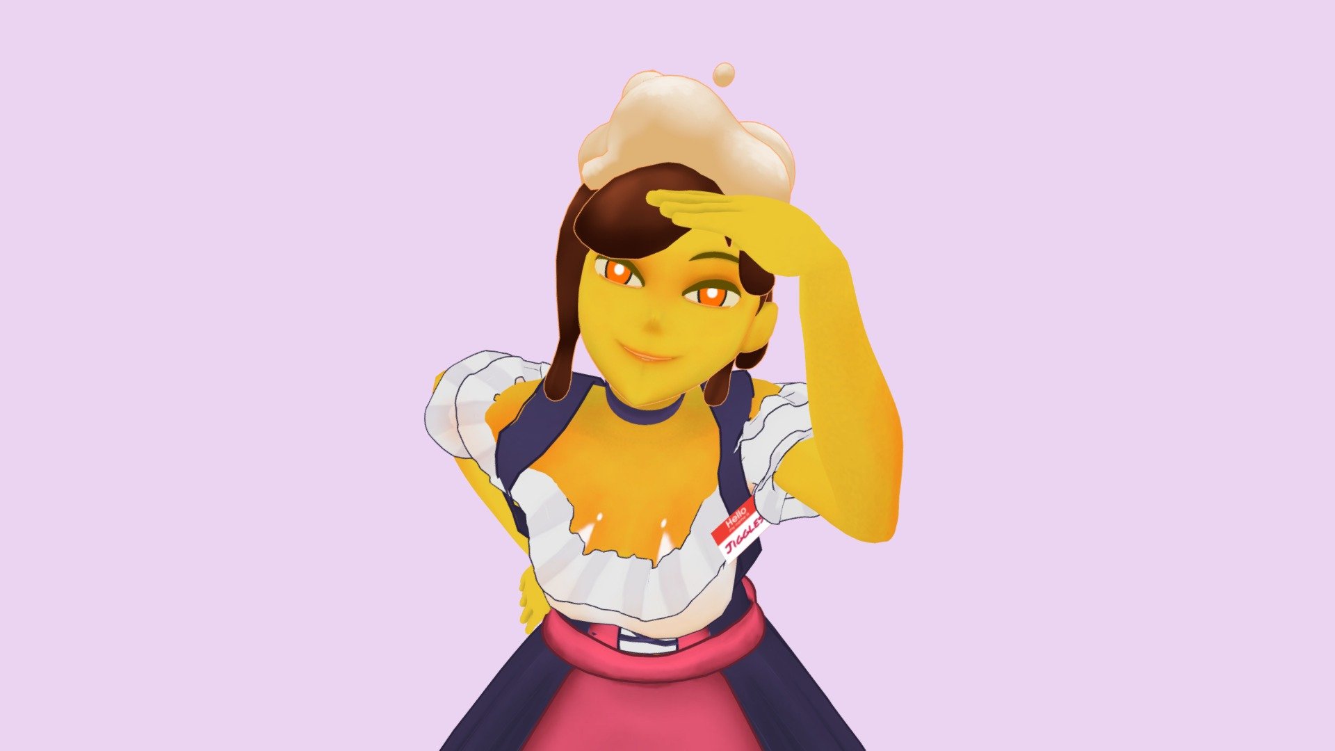 Slime Bar Maid - 3D model by itsChoom [609d608] - Sketchfab