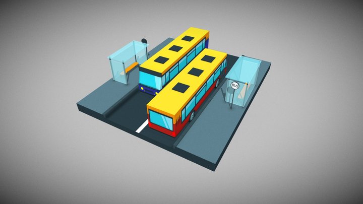 Buses 3D models - Sketchfab