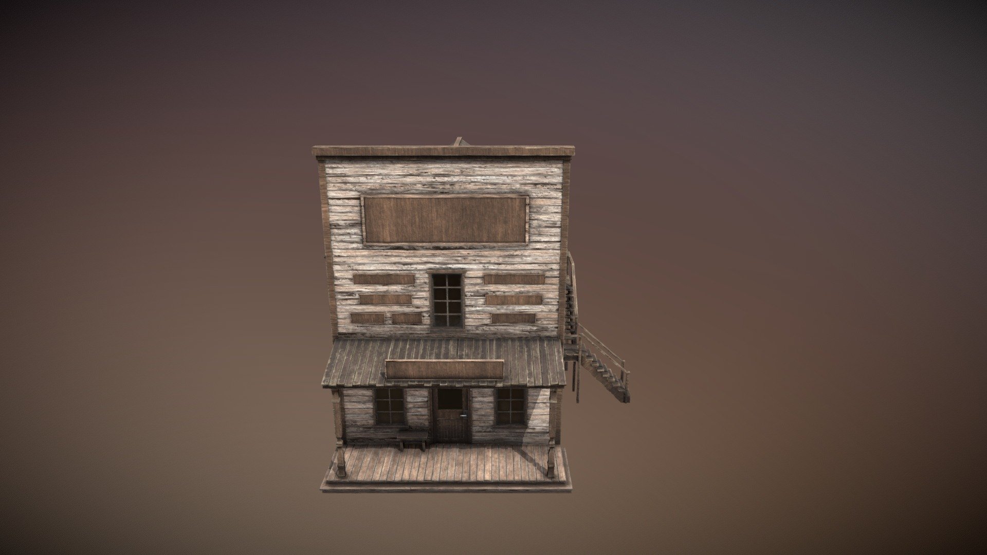 Western building - 3D model by Zalotron [60a1e64] - Sketchfab