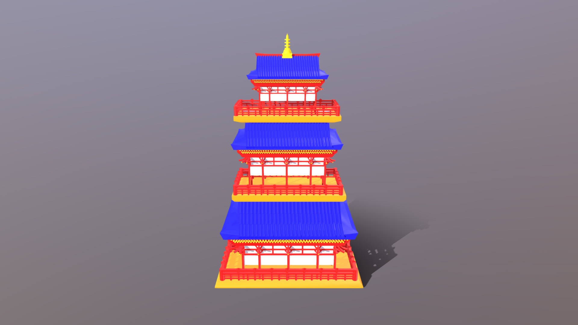 Japanese Temple - 3D model by alexnygaardandersen [60a241f] - Sketchfab