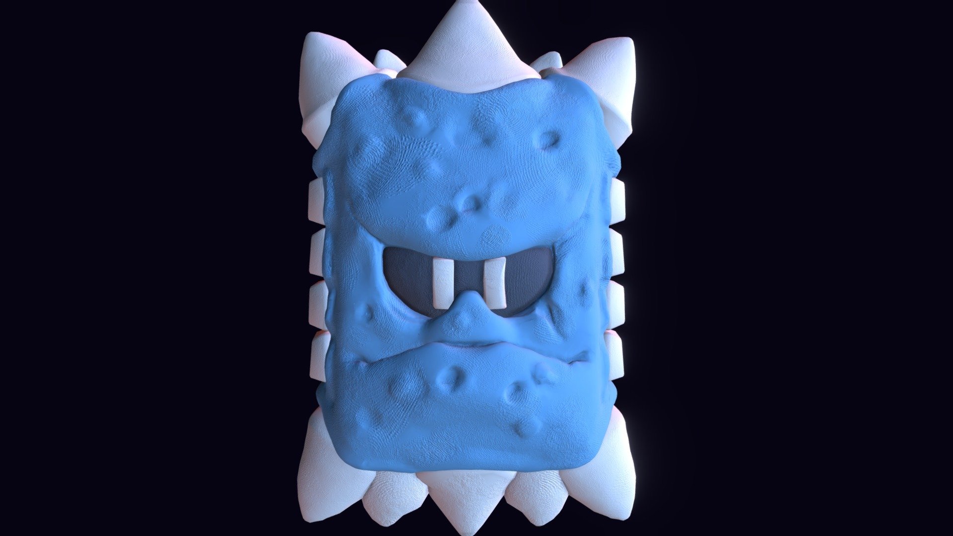 Clay Thwomp - Download Free 3D model by warpnik [60a3150] - Sketchfab