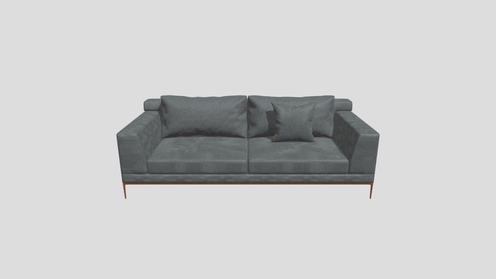 Suede 3 Seater Sofa - Download Free 3D model by Hivebody Design (@jose ...