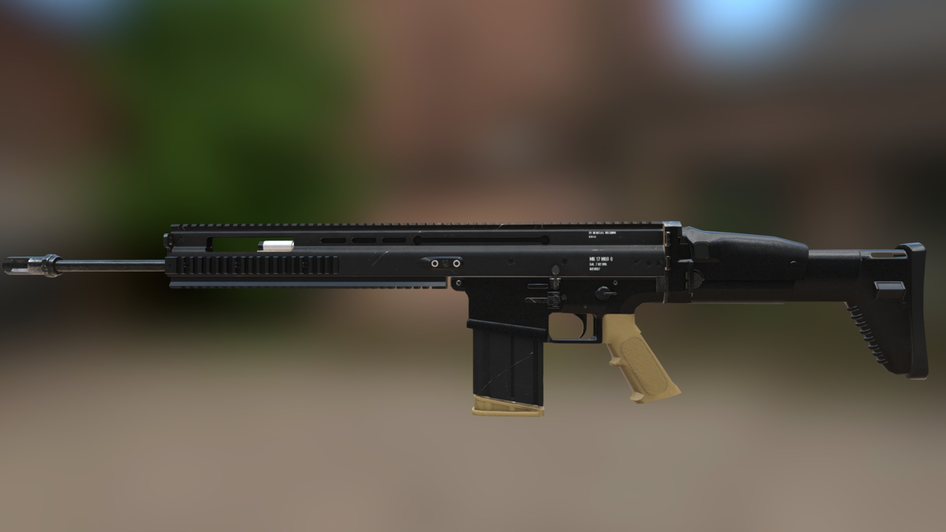 SCAR-H PR - 3D model by Elliott Martineau (@wolfire992) [60a4d6d ...