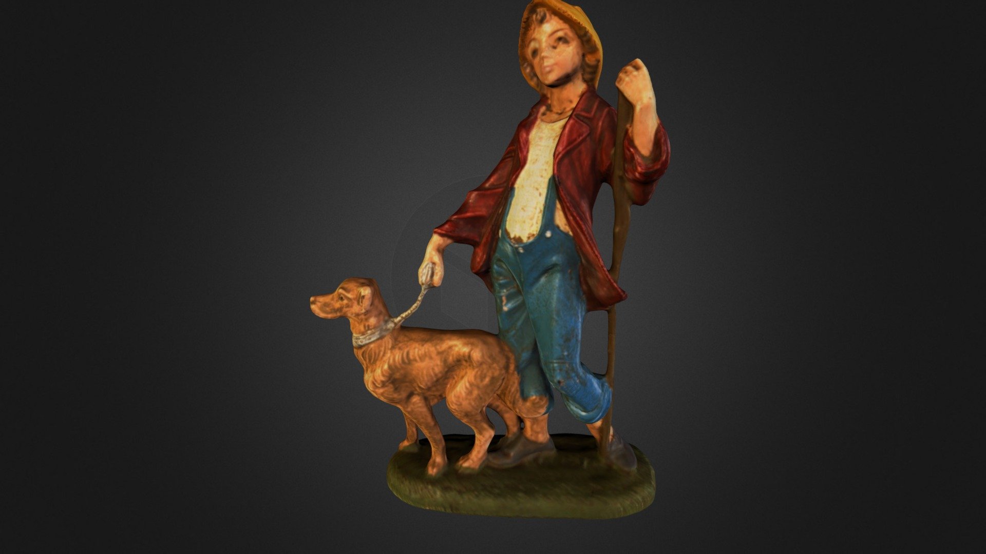 shepherd with dog - 3D model by 3DScan4You.de (@3dscan4you) [60a5ea3 ...