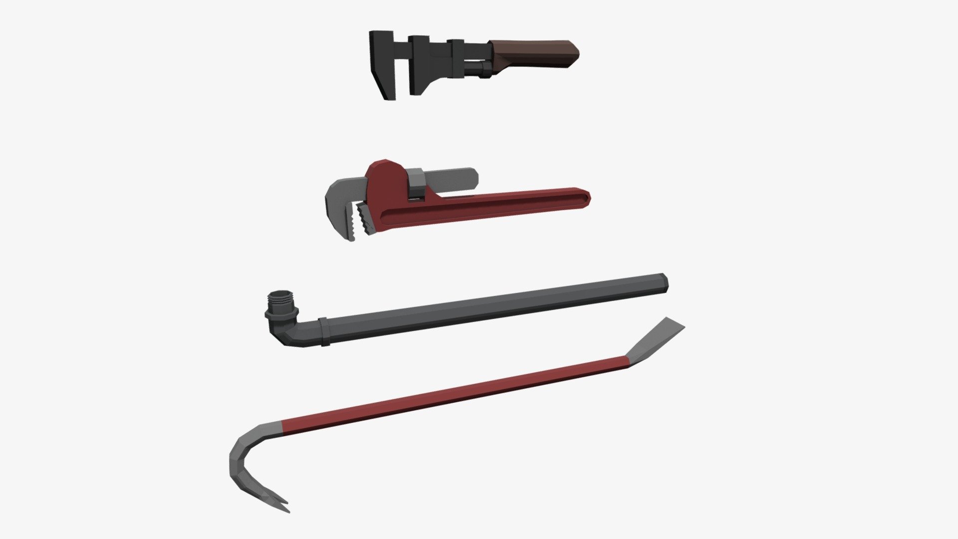 Low Poly Blunt Tools - 3D model by samanthacford [60a6790] - Sketchfab