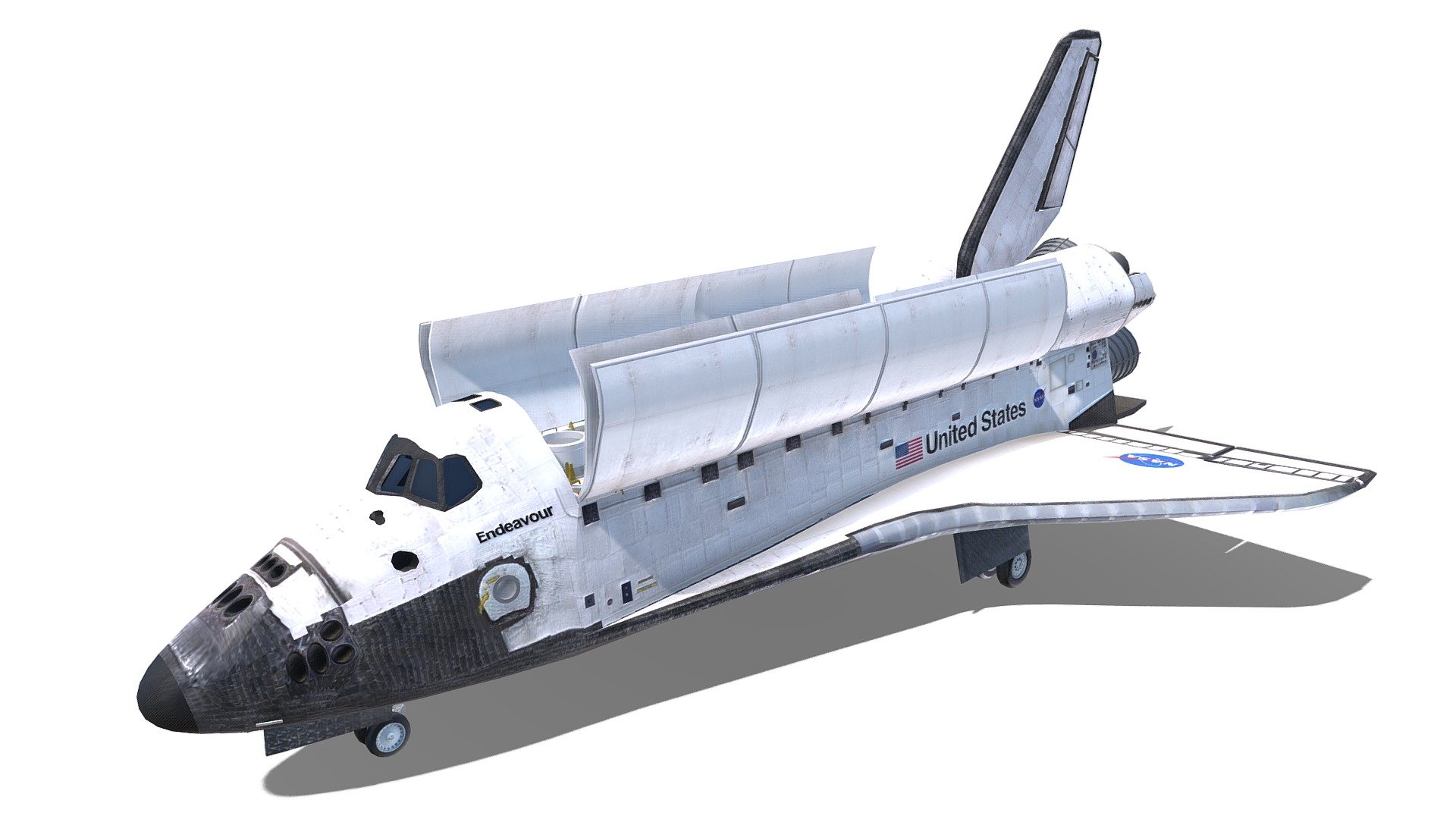 Shuttle Endeavour - 3D model by Studio Lab (@studiolab.dev) [60a6ccf ...