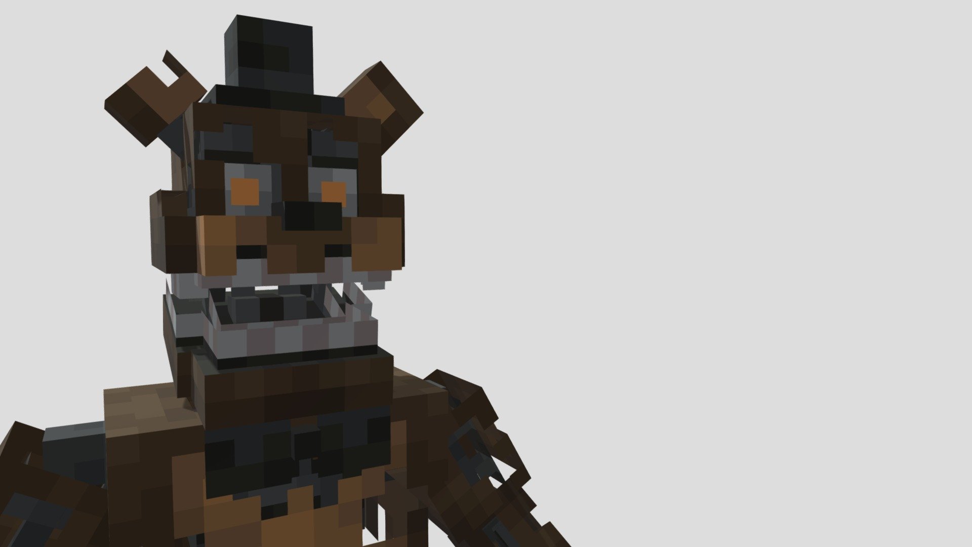 Minecraft Nightmare Freddy [FNAF] - Download Free 3D model by User_no ...