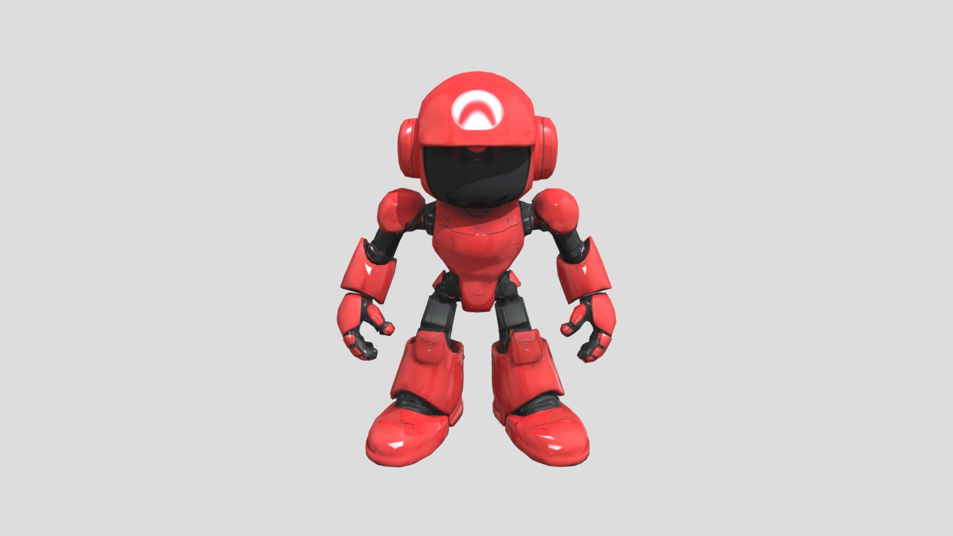 Red Robo Gamer - 3D model by melloh [60a8490] - Sketchfab