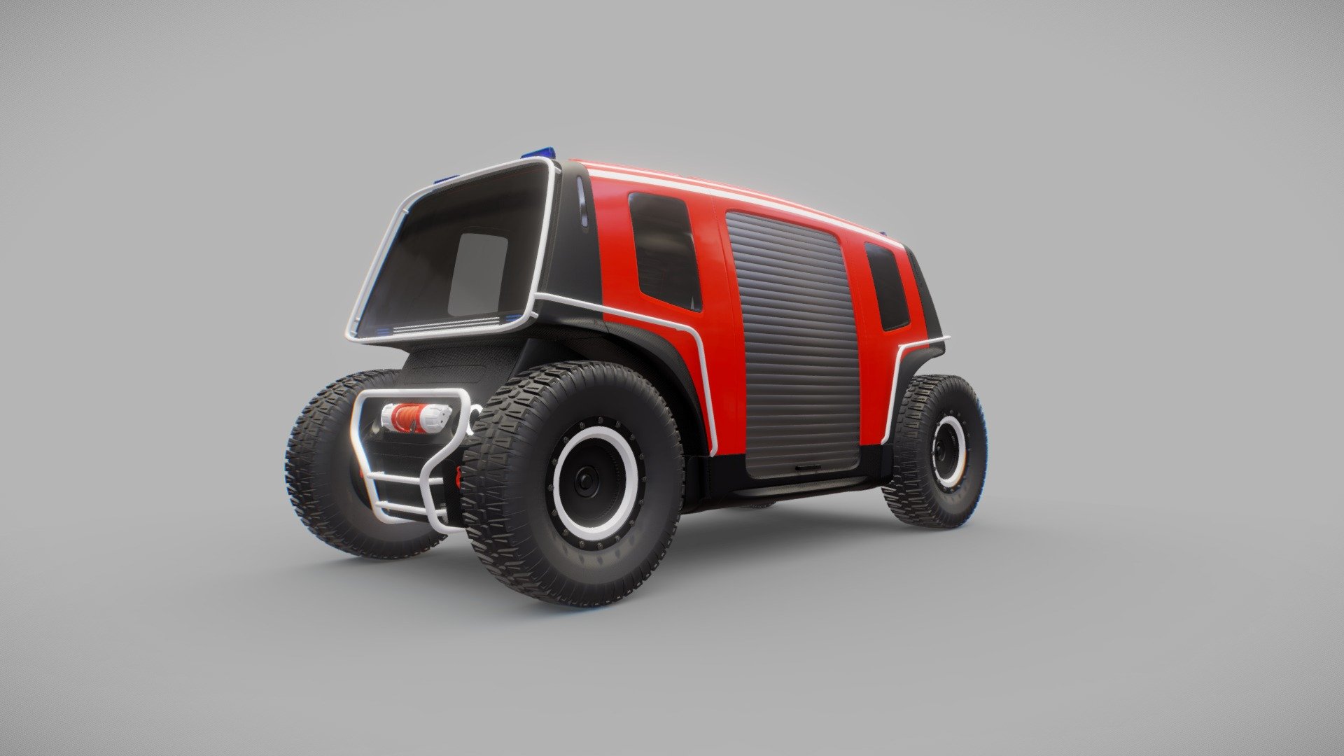Robocar 4WD FIRE-TRUCK self driving vehicle - 3D model by Davide Curci ...