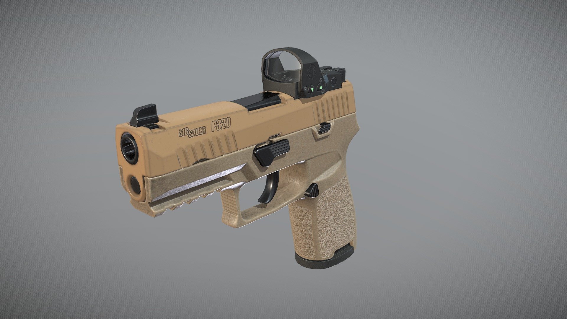 SIG Sauer Handgun - Download Free 3D model by Michael Egorov (@Lagsalot ...
