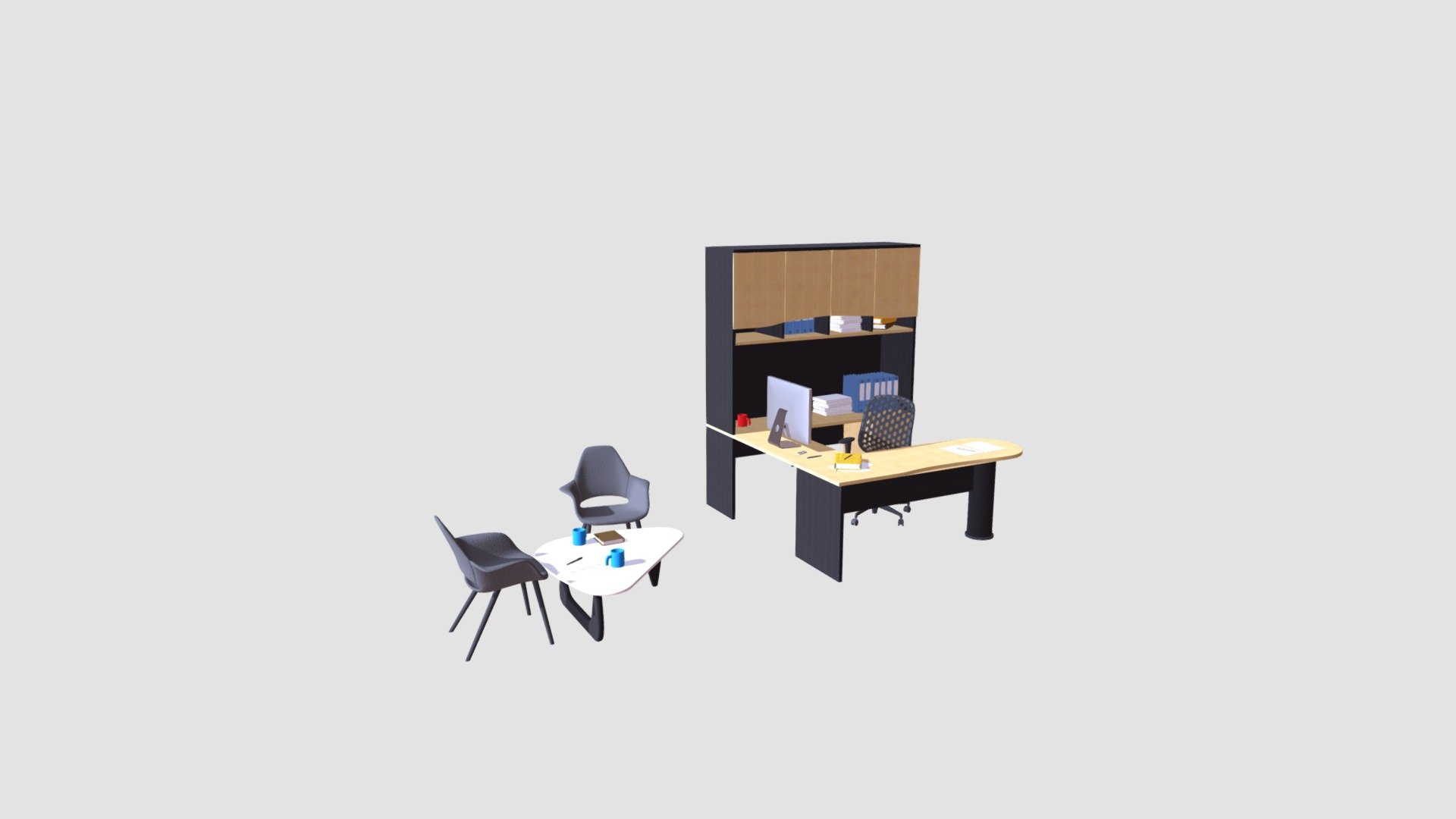 office set - Buy Royalty Free 3D model by Evermotion [60ae381 ...