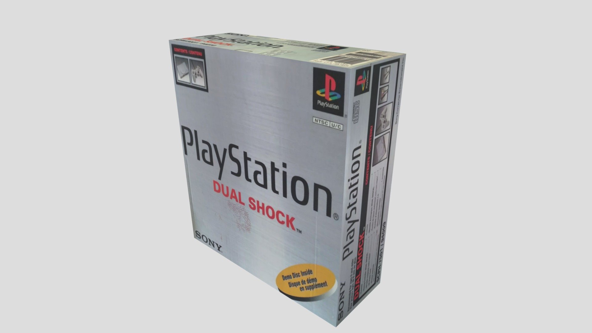 Sony PlayStation 1 Dual Shock Box Packaging - Download Free 3D model by ...