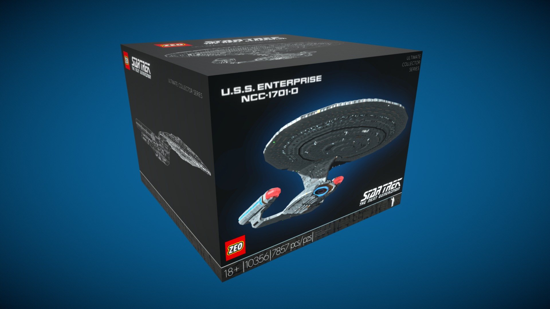 LEGO Star Trek USS Enterprise-D Concept Box Art - Download Free 3D model by ZEO CMF (@ZEOCMF ...