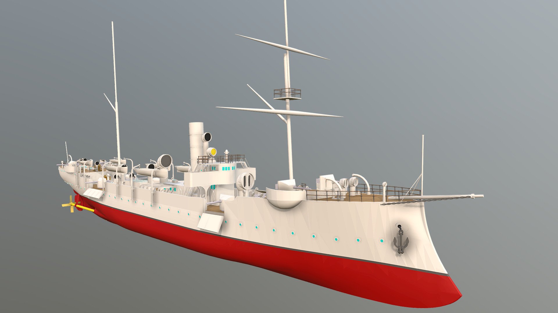 SMS Geier - Download Free 3D model by martyn169 [60b4c53] - Sketchfab