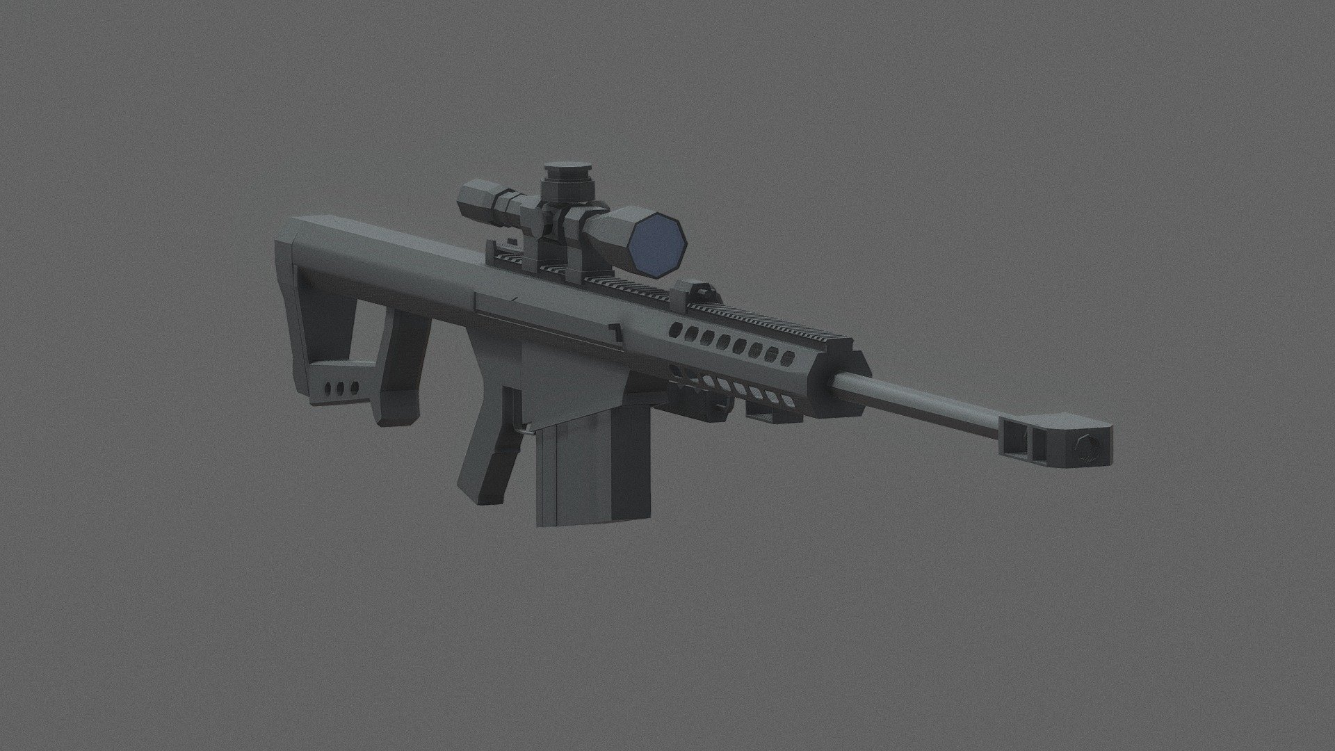 Low Poly Barrett M82A1 - Download Free 3D model by untoucheddev ...