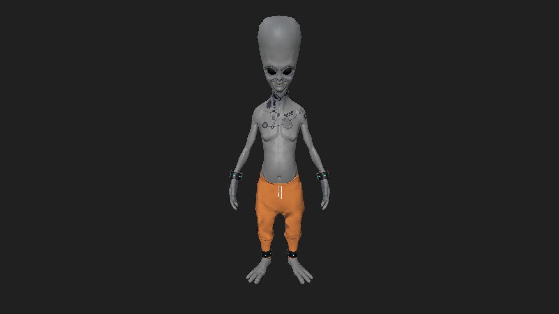 Alan the alien - 3D model by SuperFildy [60b6580] - Sketchfab