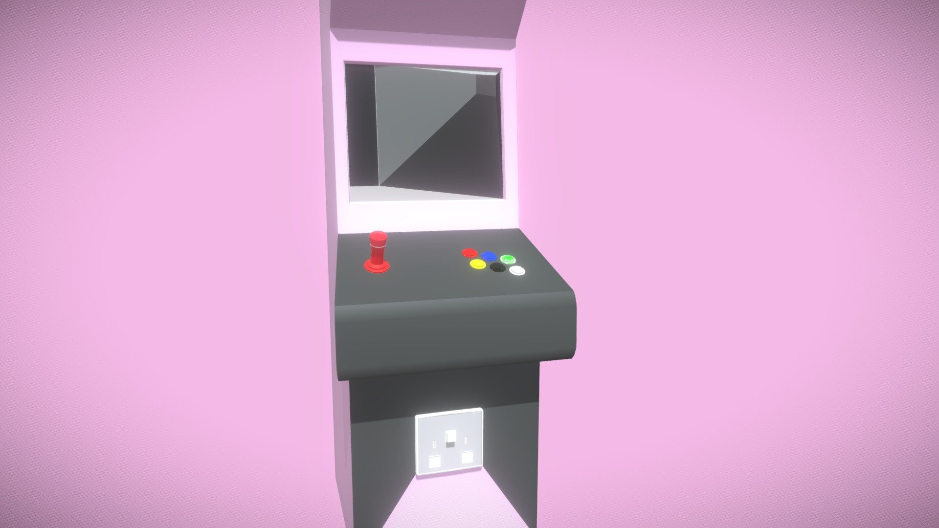 Retro Broken Arcade Machine - Download Free 3D model by Rosanna ...