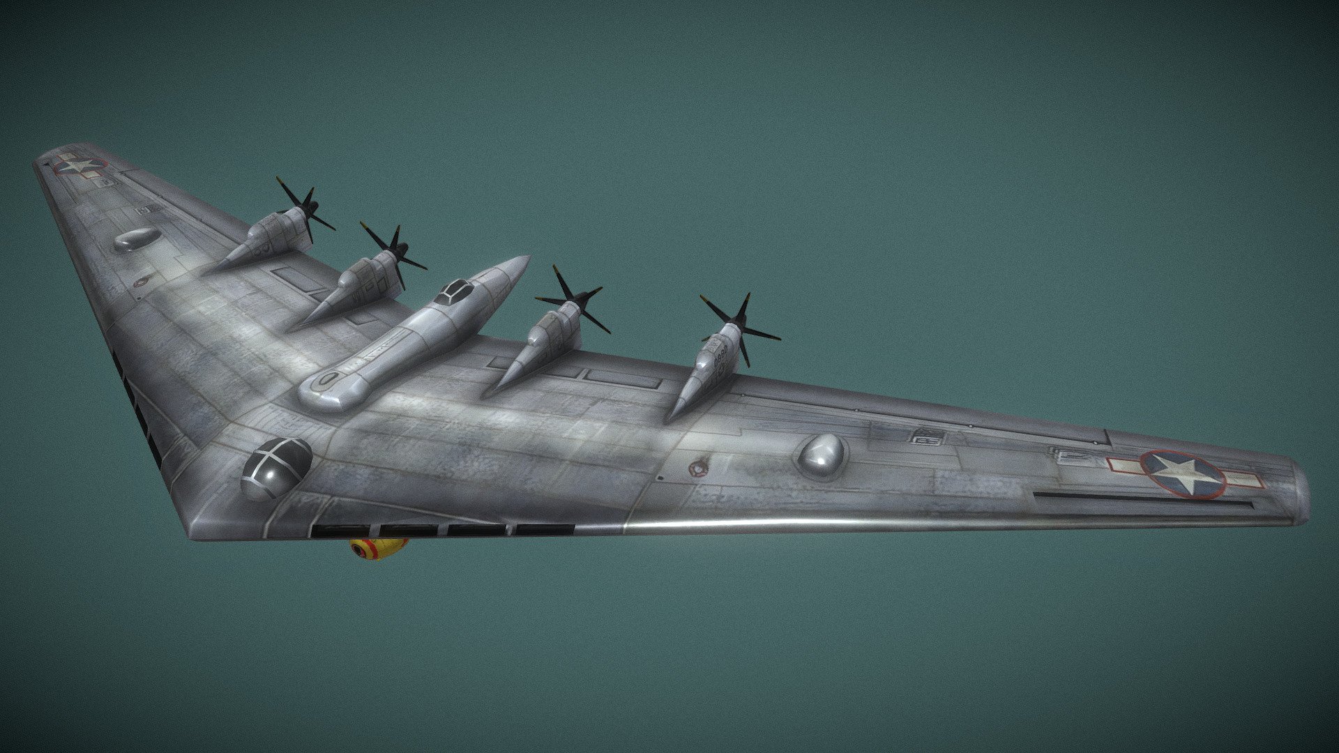 Northrop YB-35 (low poly) - Download Free 3D model by Götz von ...