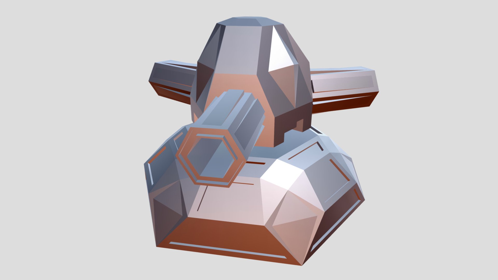TRI-GUN ROCKET LAUNCHER WITH BASE (4 OF 5) - Download Free 3D model by ...