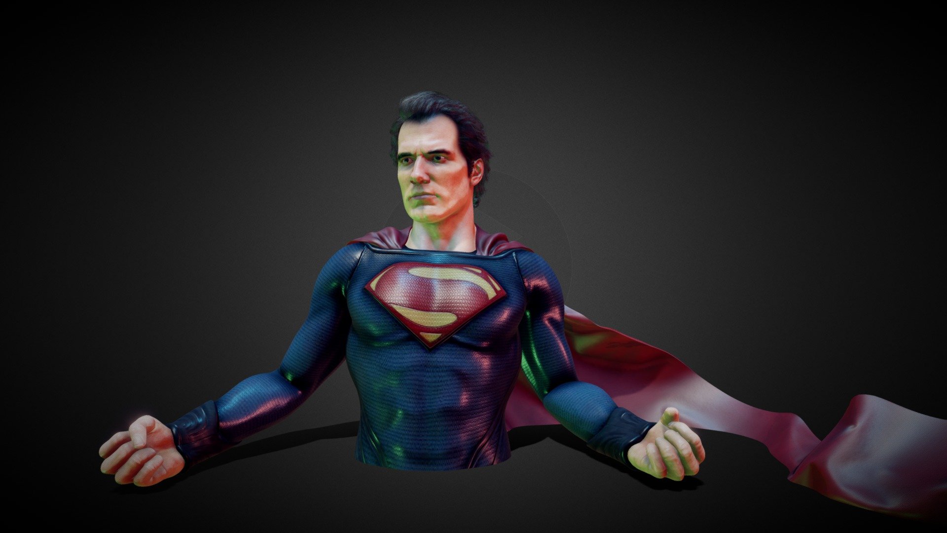Super-man - 3D model by MAXDESIGN-3D (@MAXDESIGN) [60bc31e] - Sketchfab