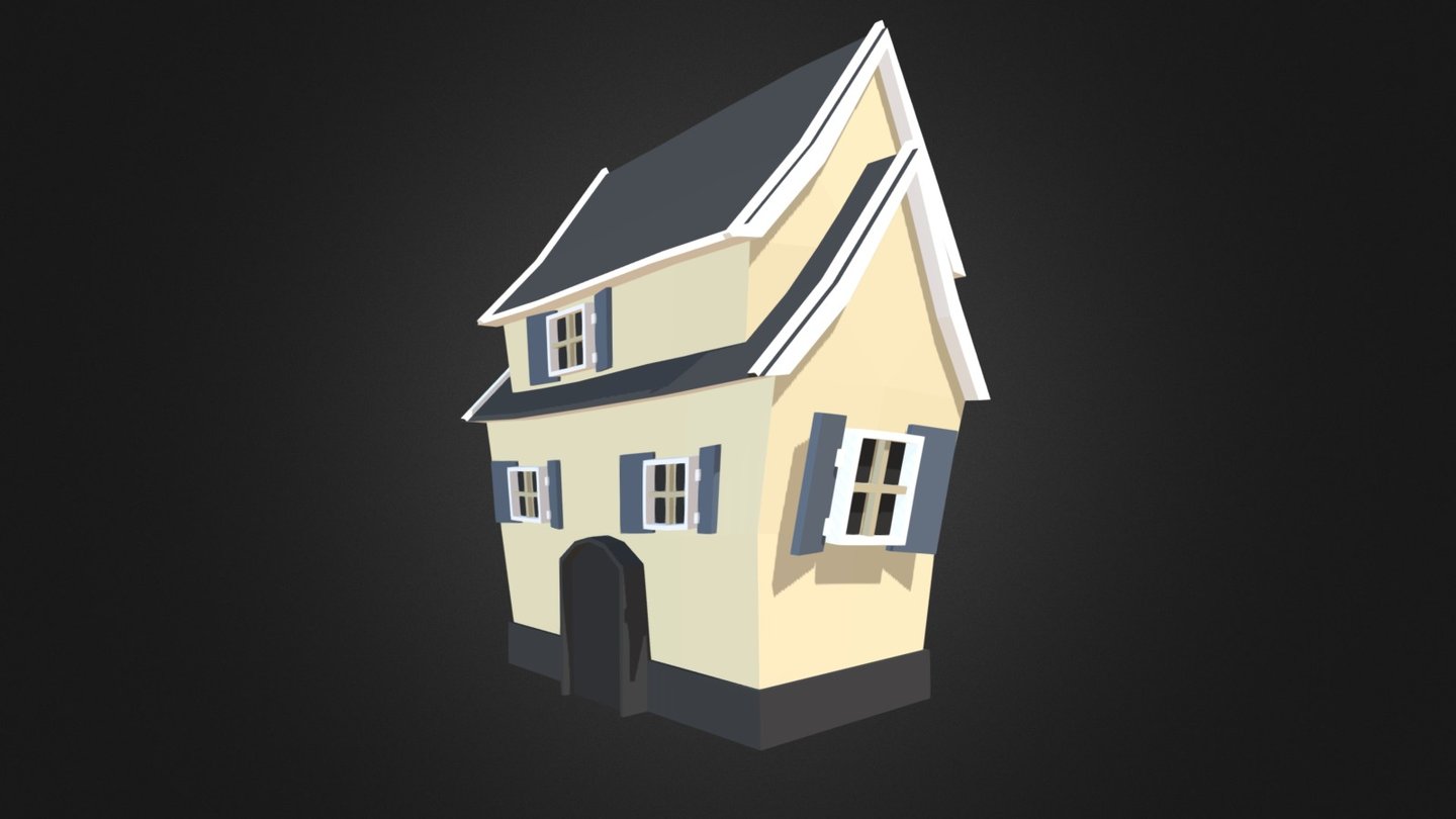 Low Poly House - 3D model by hyden [60bcc90] - Sketchfab