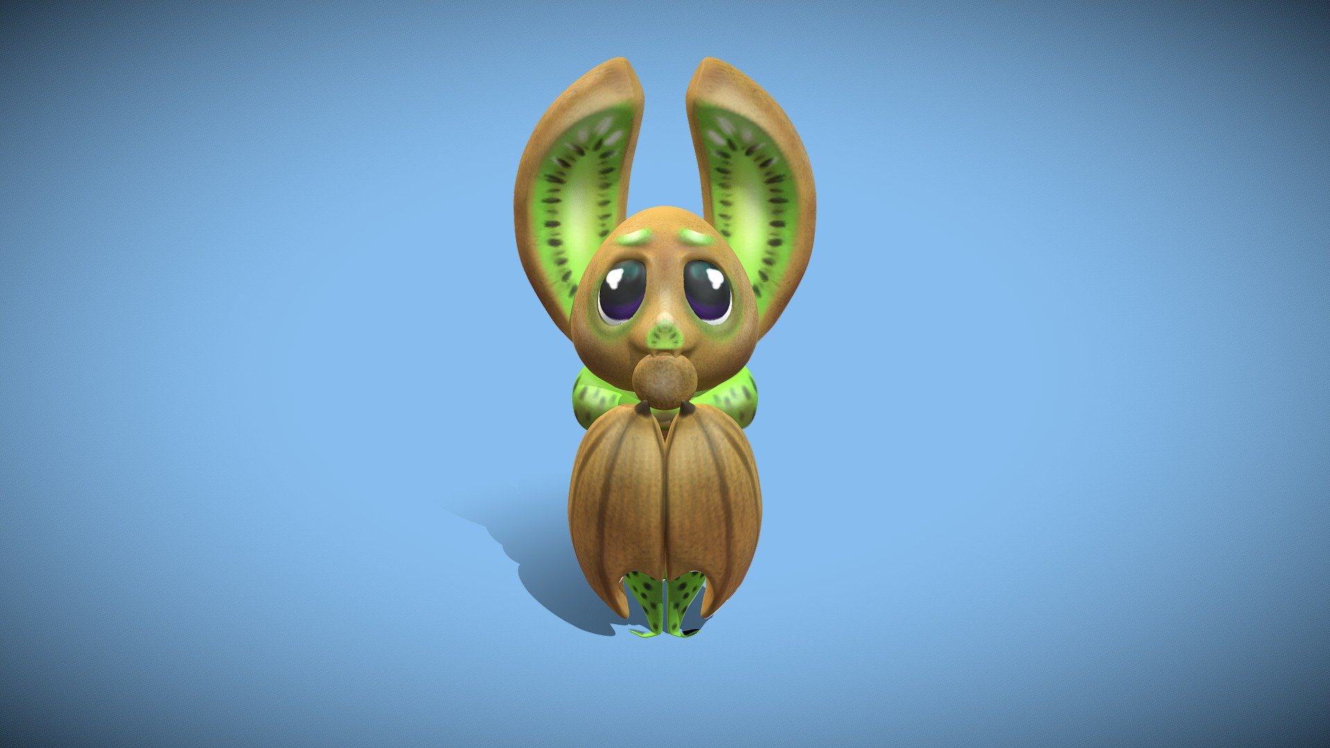 Kiwi Fruit Bat - Download Free 3D model by Jessika Sayuki (@jessika ...