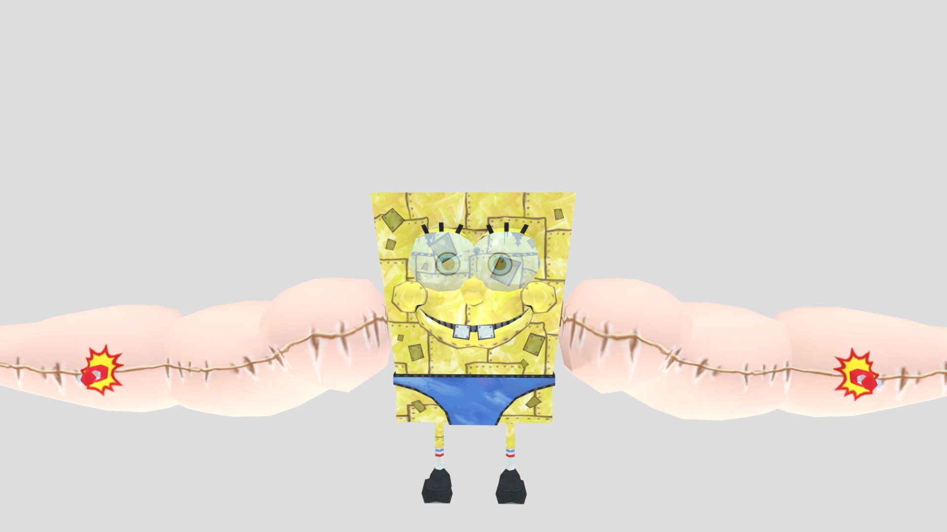 Battle for Bikini Bottom - SpongeBob RoboPants - Download Free 3D model ...