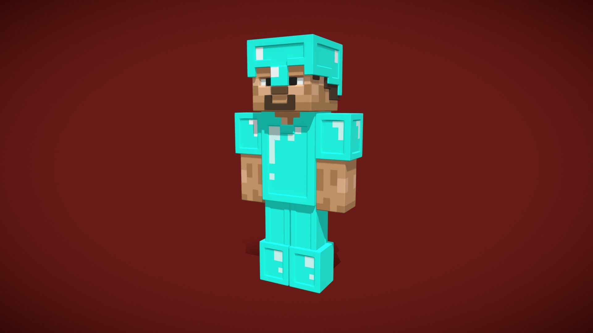 armored Steve - Buy Royalty Free 3D model by wasapomarzanar [60be884 ...