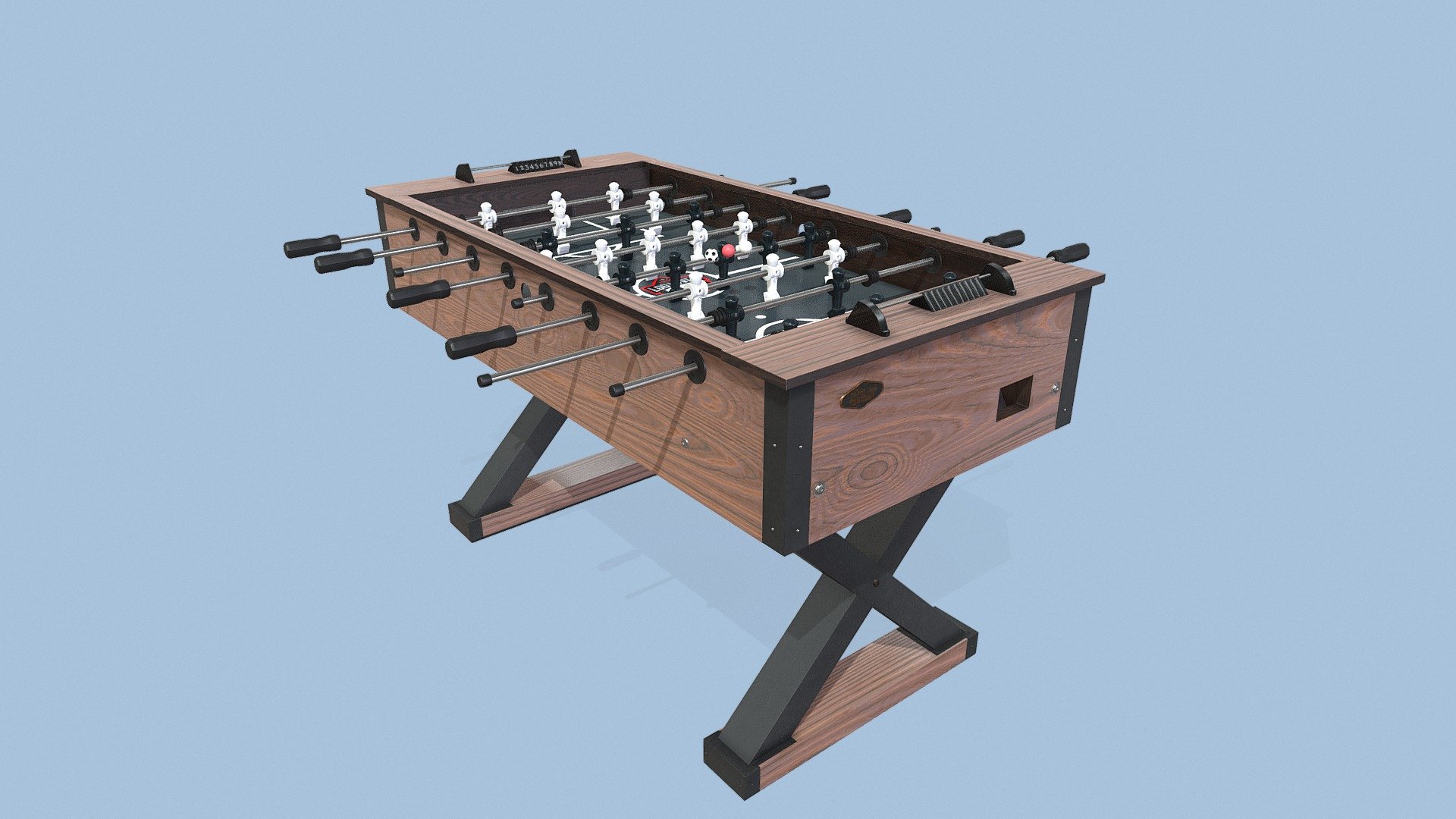Wooden football table - Buy Royalty Free 3D model by dika3d (@ikad2023 ...