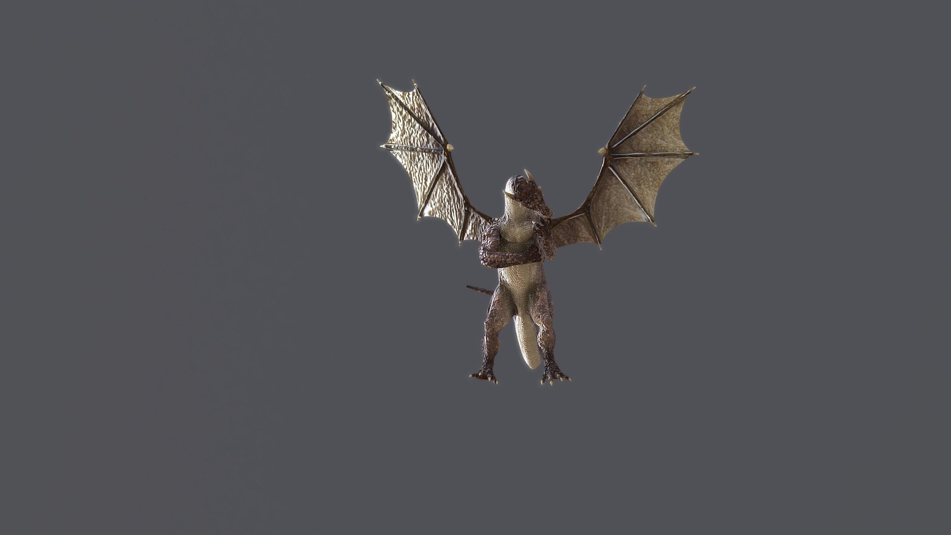 Thinking Dragon - 3D model by Quantum_Fox (@Digitalacid) [60c2956 ...