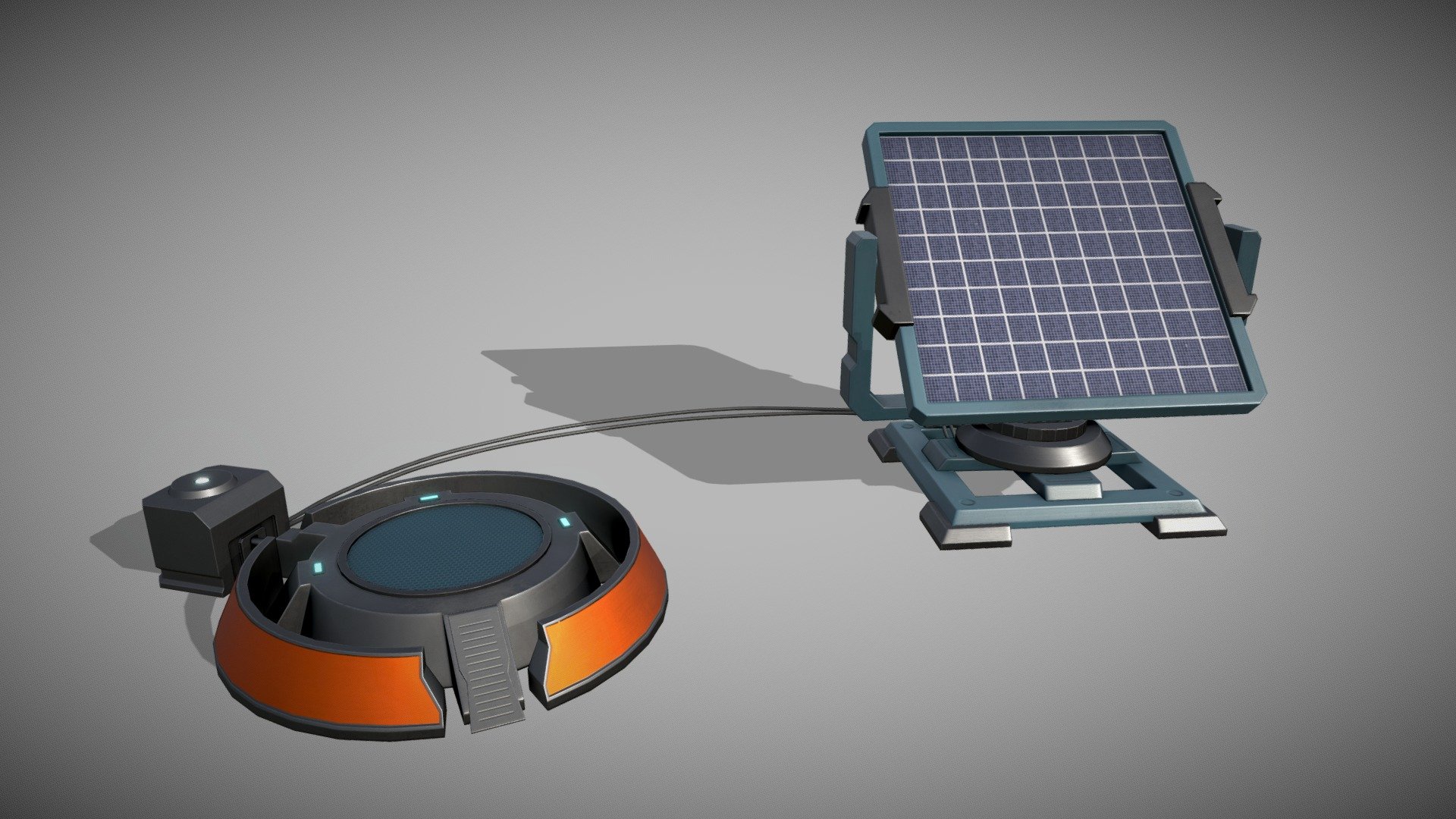 Low Poly Charging Station - Download Free 3D model by vadzaecc [60c2ed7 ...