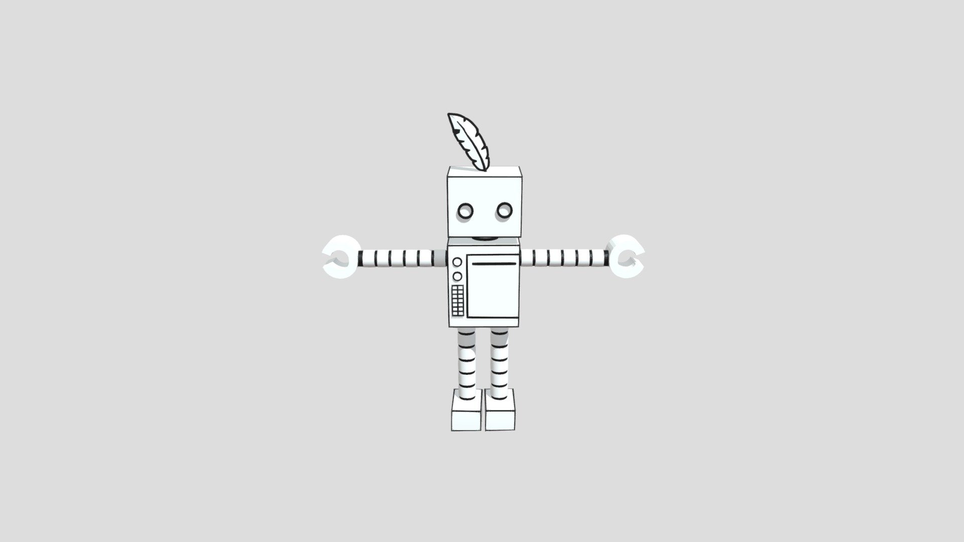 Quillbot Rigged for Animation - Download Free 3D model by Jaybot ...