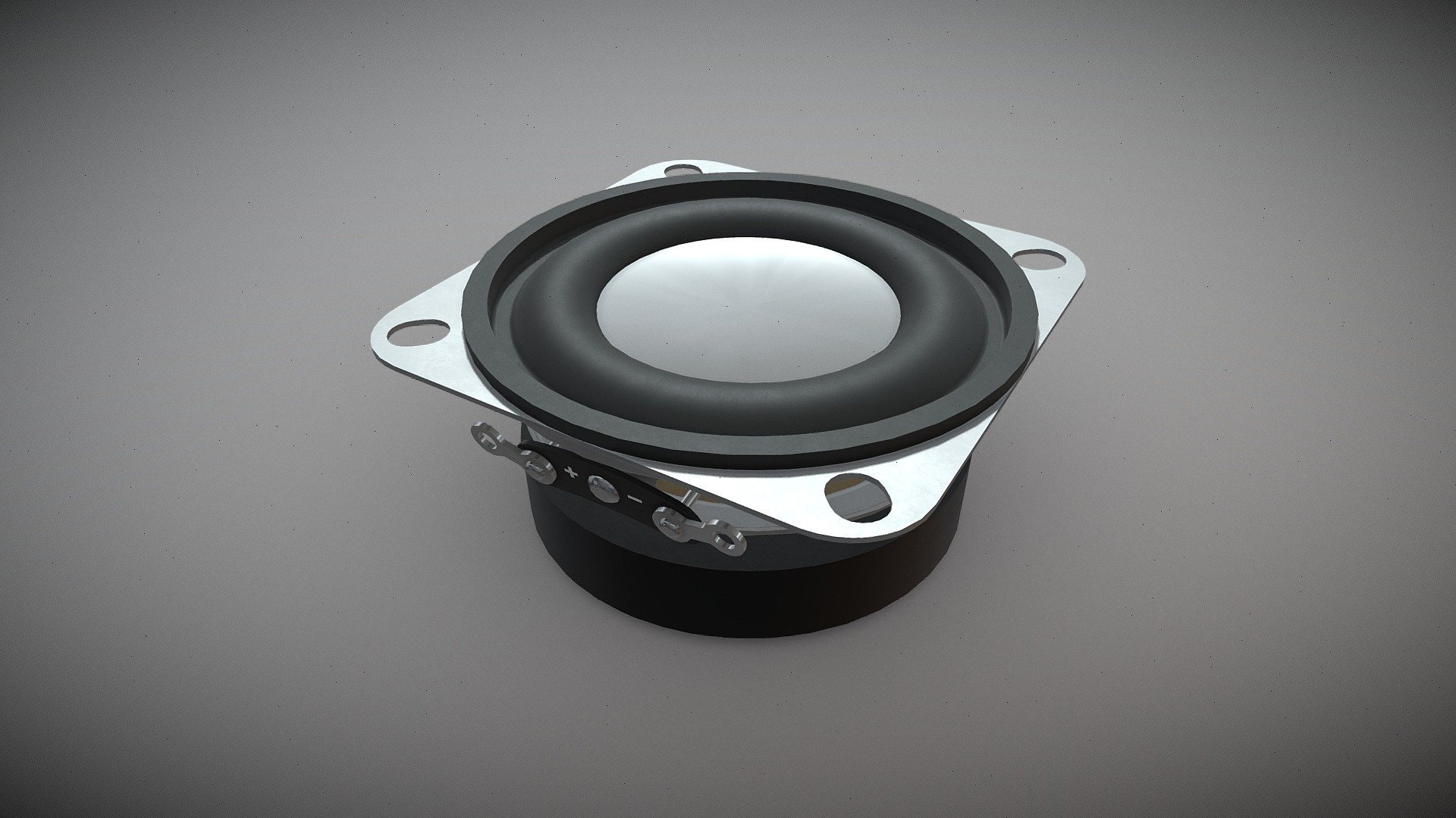 3 inch Speaker | 4 Ohm, 3 Watt - 3D model by Stichting Consortium ...