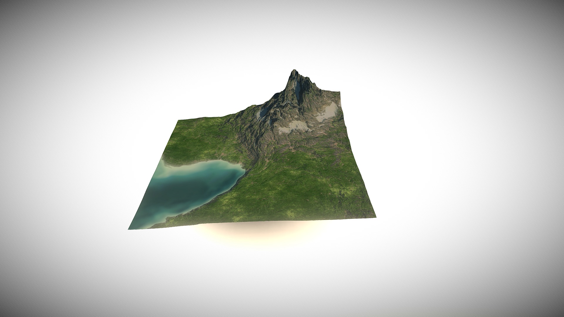 Mountain Lake - 3D model by OrreLakeStudios [60c6826] - Sketchfab