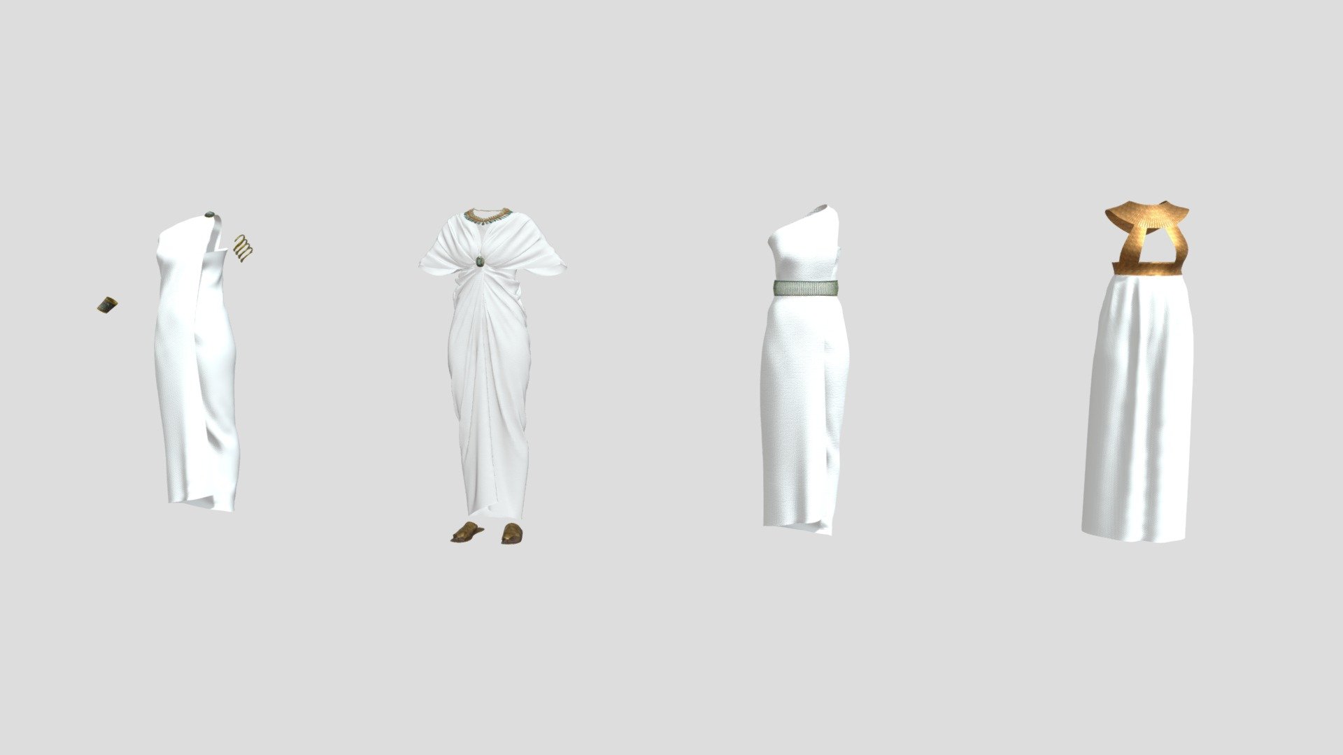 Egyptian style outfits - Download Free 3D model by A9908244 [60c9aa4 ...
