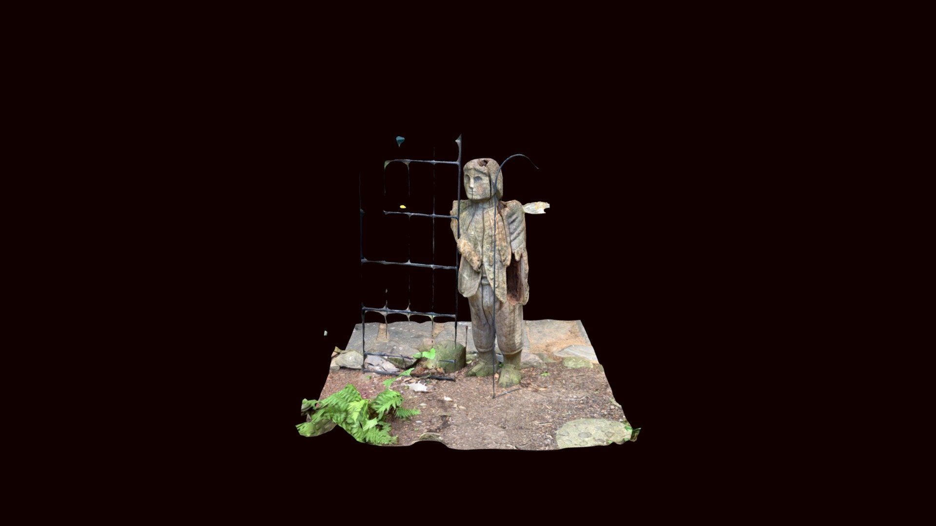 Decaying Wooden Washington Statue - Download Free 3D model by Virtual ...