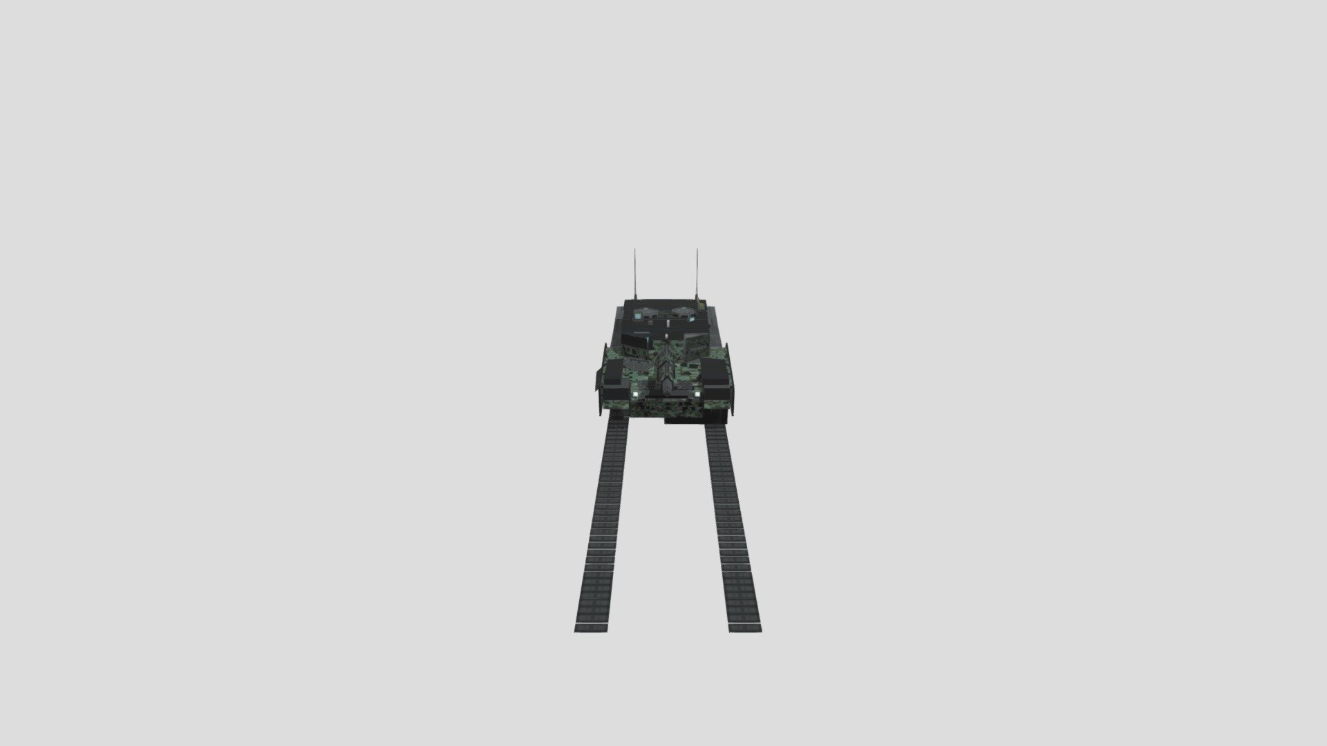 Leopard 2а4 minecraft style - 3D model by rldacasyt [60cb0fc] - Sketchfab