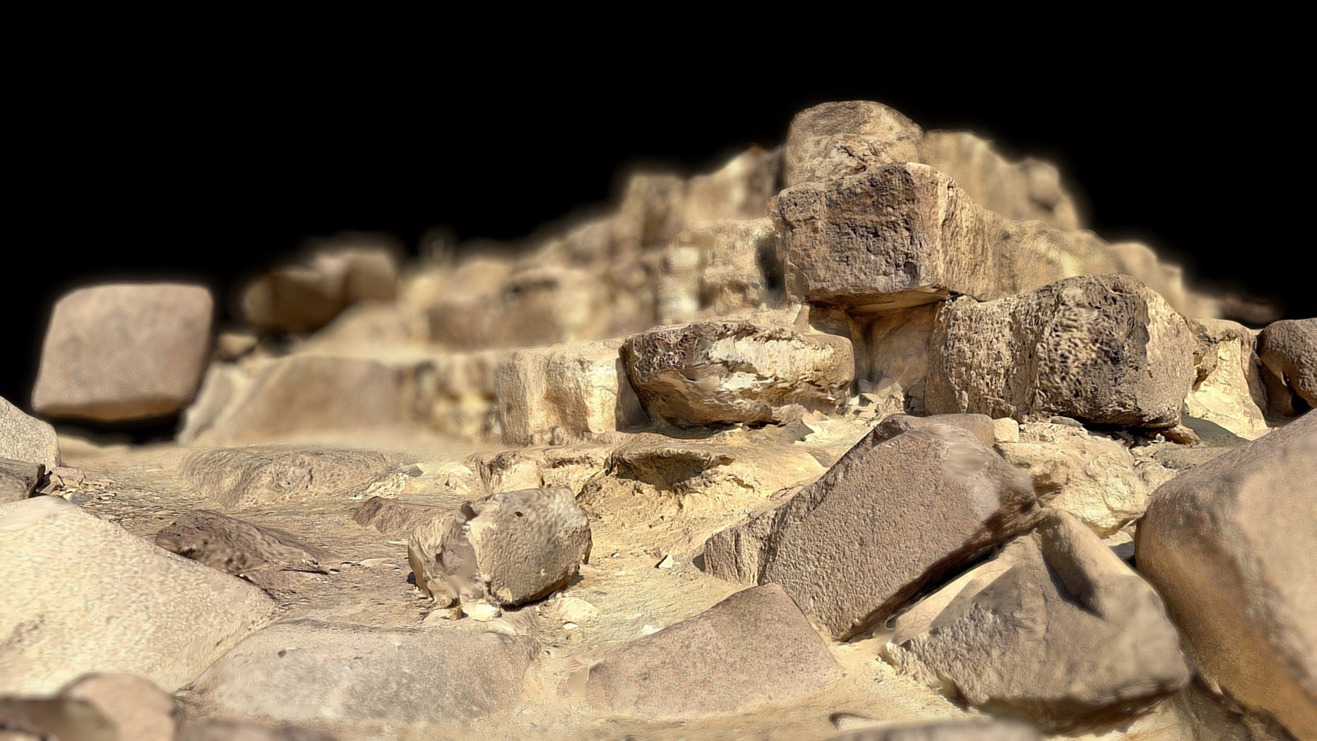 SW Corner of the Menkaure Pyramid of Giza - 3D model by TSACS [60cc896 ...